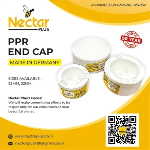 NectarPlus PPR Water Supply System End Cap 25mm - NectarPlus